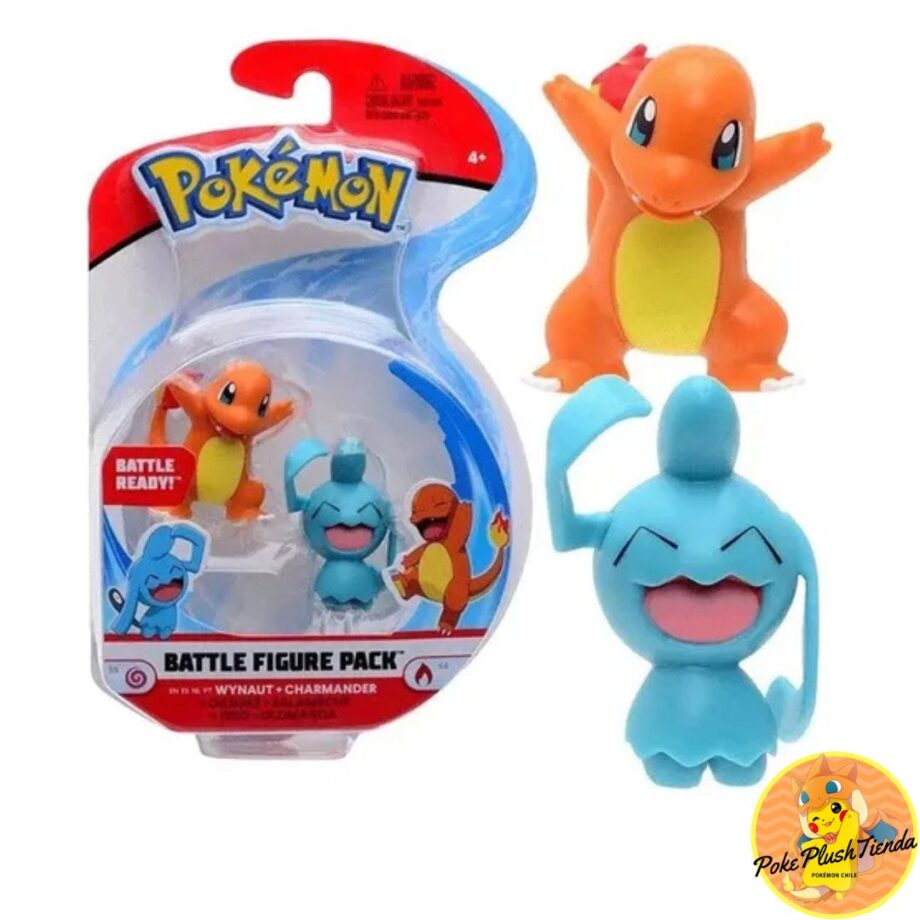 Set 2 Figuras Pokémon Charmander vs Wynaut – PokePlush