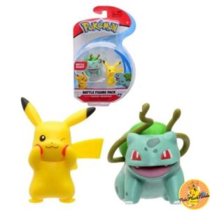 Set 2 Figuras Pokémon Pikachu vs Bulbasaur – PokePlush