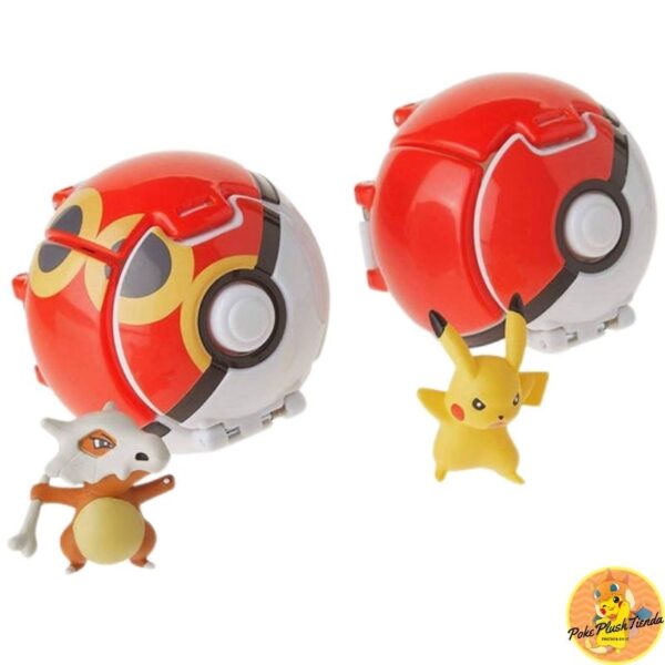 Set 2 Figuras Throw ‘n’ Pop Pokeball Pikachu y Cubone – PokePlush