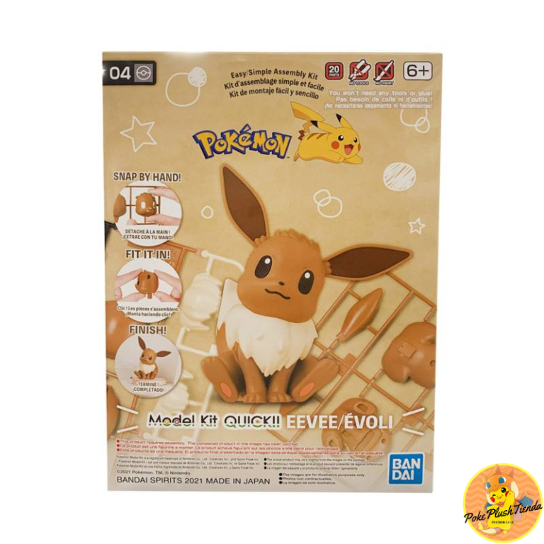 Pokemon Model Kit Quick Eevee Figura armable – PokePlush