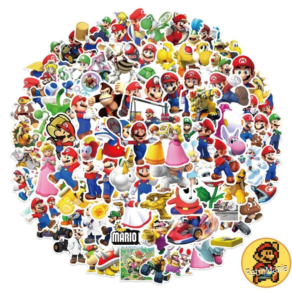 Set 25 Stickers Super Mario Bros – PokePlush