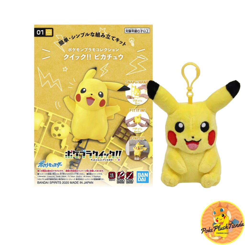 Promoción especial Pikachu model kit figura armable más peluche ...