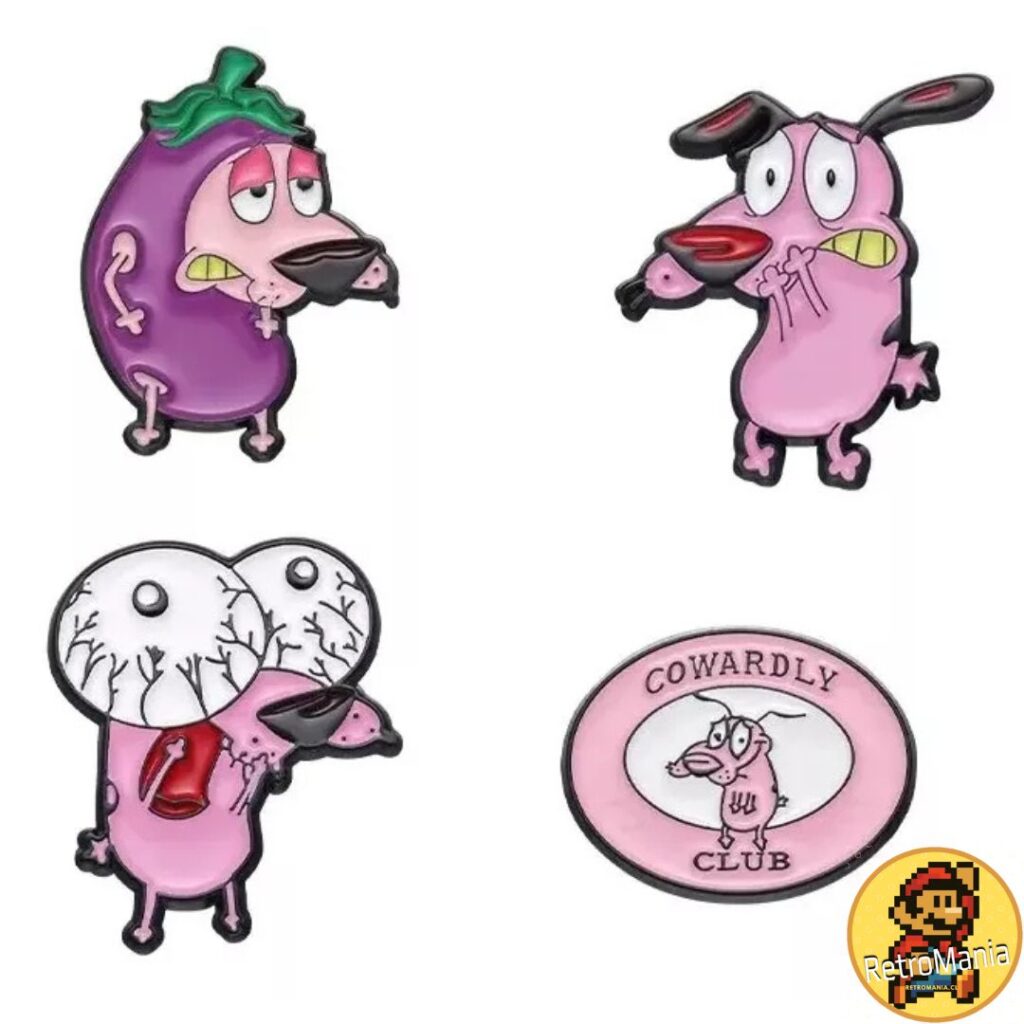 Set 4 Pines Coraje el perro cobarde – PokePlush
