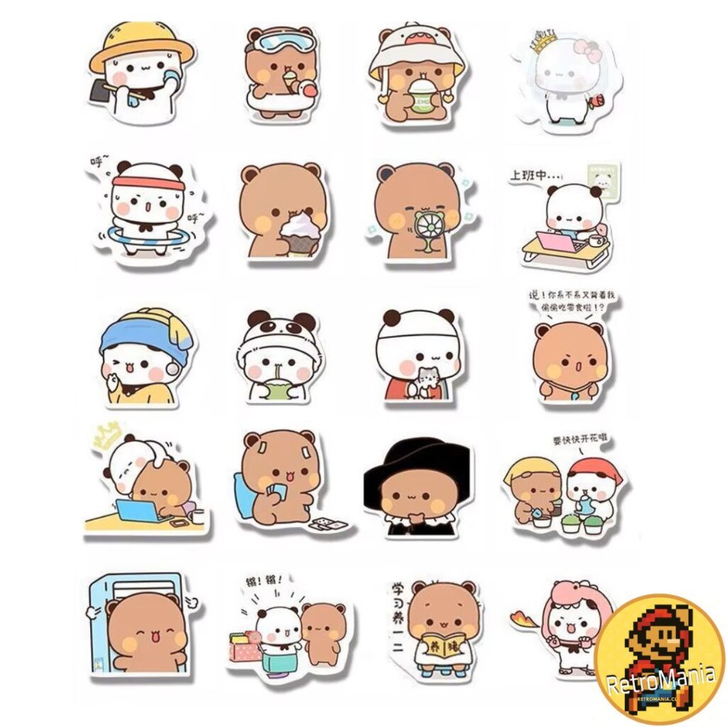 Set 25 stickers de Bubu y Dudu – PokePlush