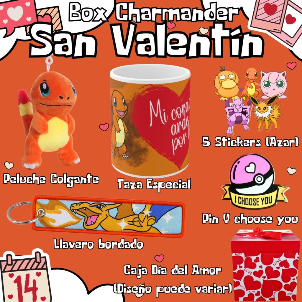 Box Charmander San Valentín – PokePlush