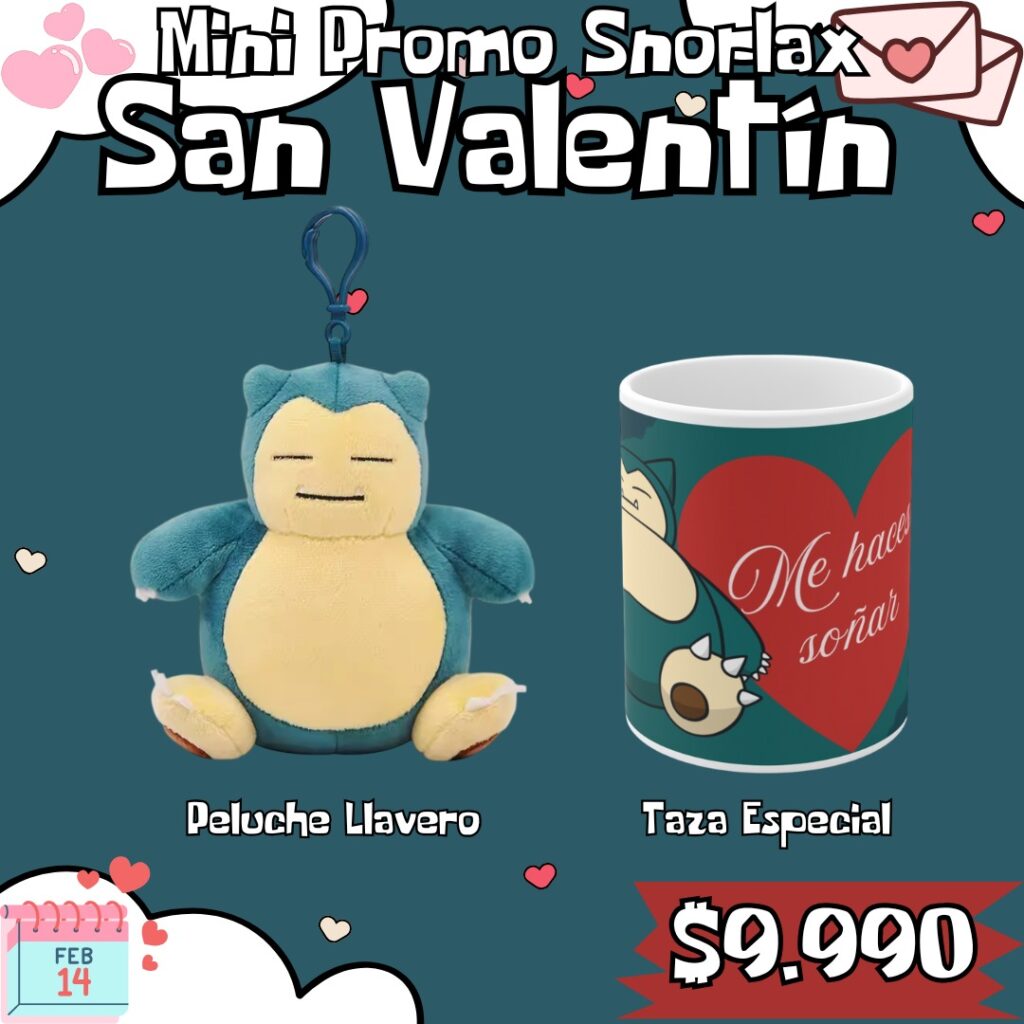 Mini promo Snorlax San Valentín – PokePlush